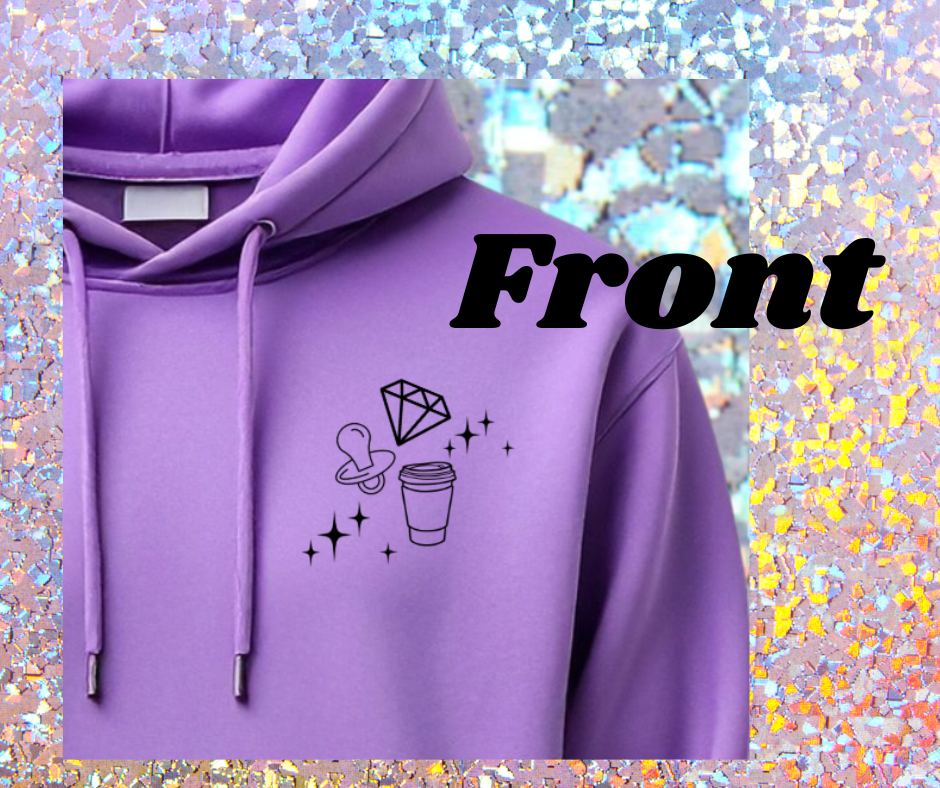 " Behind every Bad B*tch is a Car Seat" Hoodie – Two Crafty Brunettes